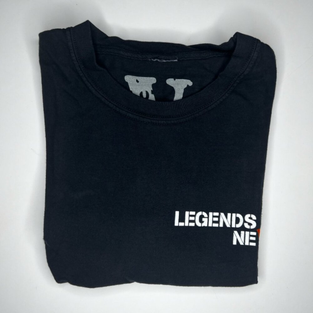 Vlone x Juice Wrld Legends Never Die 999 T Shirt Blac… - Gem